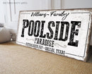 CUSTOM POOLSIDE PARADISE SIGN – Cedar & Sage US