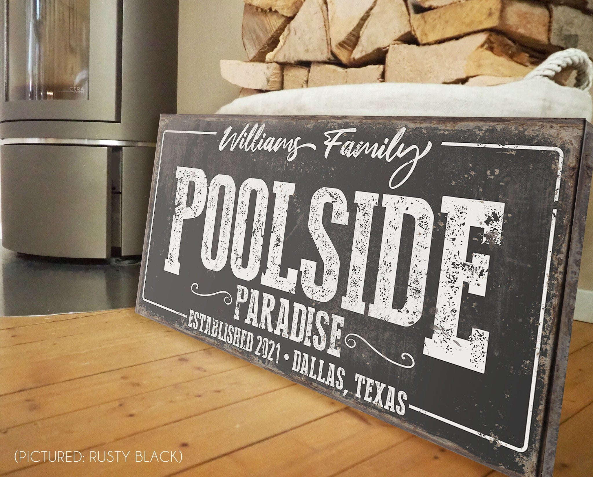 CUSTOM POOLSIDE PARADISE SIGN – Cedar & Sage US